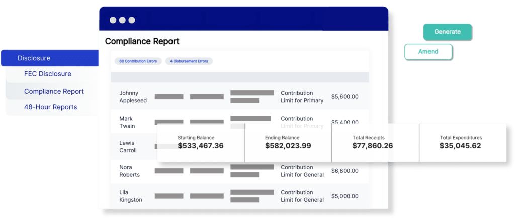 Campaign Finance Reporting Software - Campaign Deputy